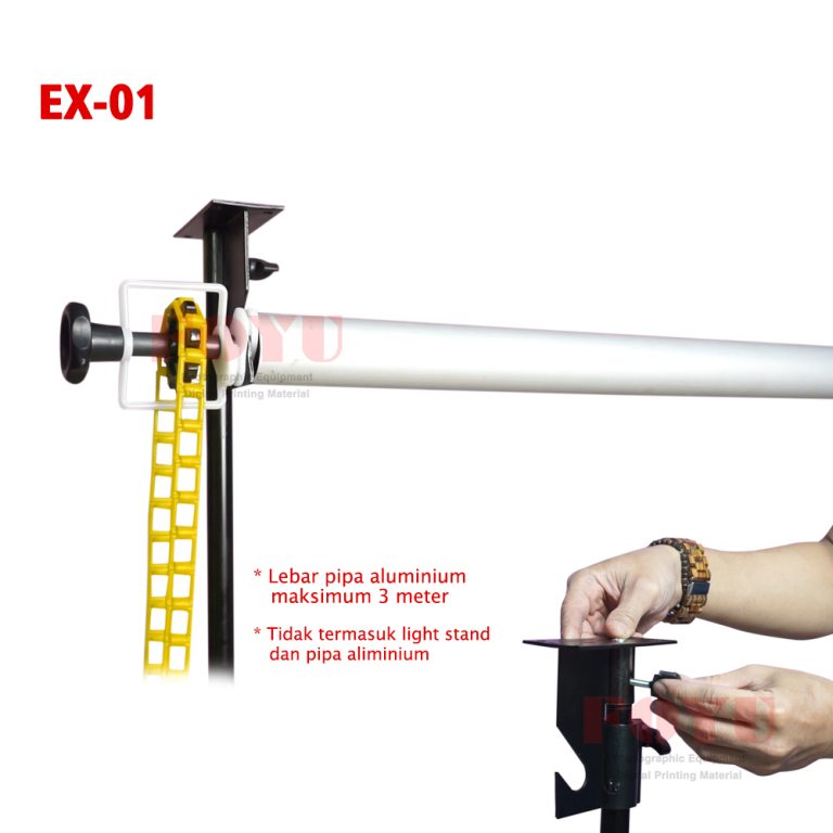 Expander Background Manual Isi 1 Slot Bar Dengan Hook Multifungsi EX-01 ...